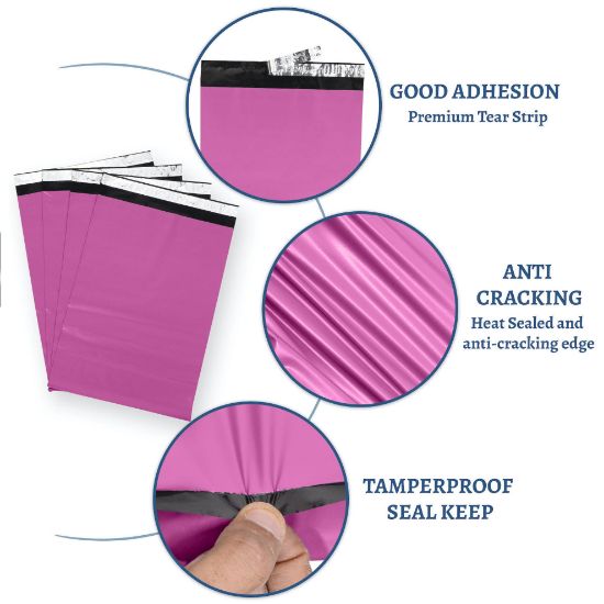 l Pink Mailing Bags (A2) l 17x22" inch l 42.5x55 cm