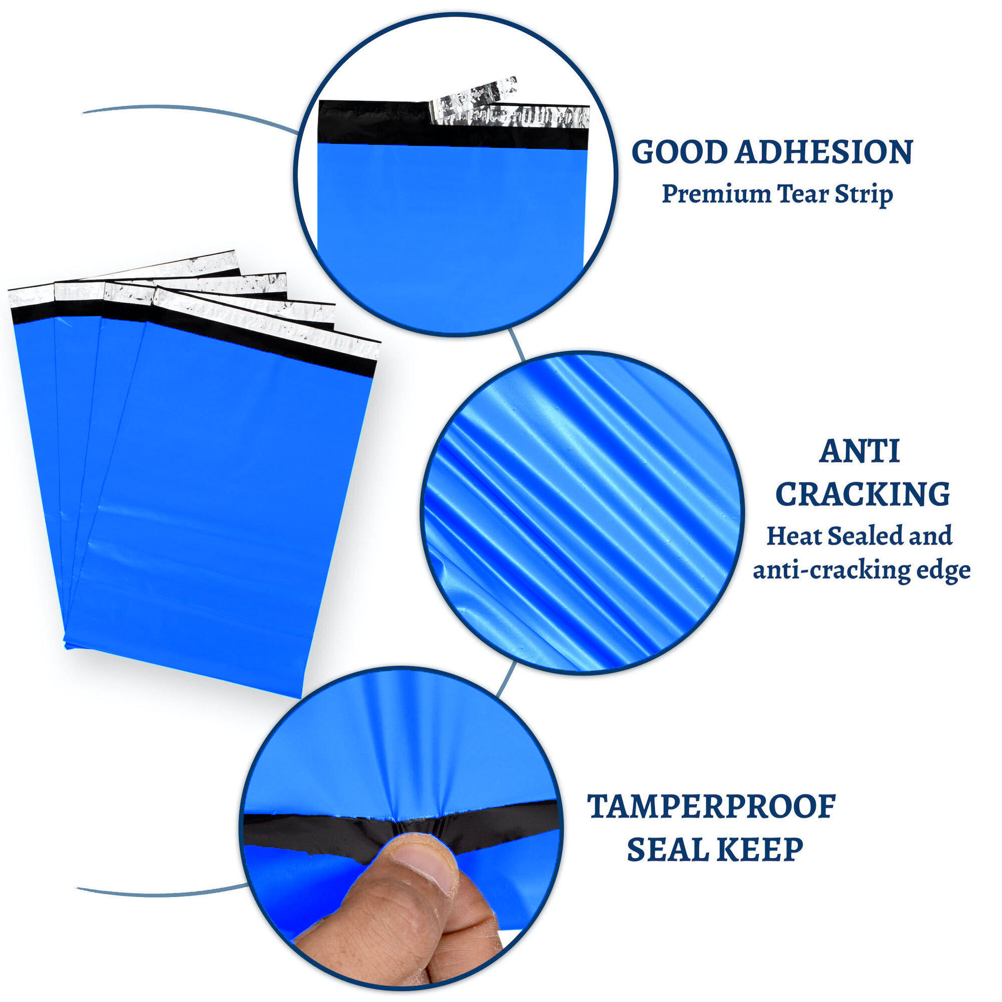 l Blue Mailing Bags (A3) l 12x16" inch l 30.5x40.6 cm